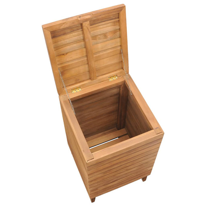 Corrigan Studio® Solid Teak Wood Laundry Basket | Wayfair