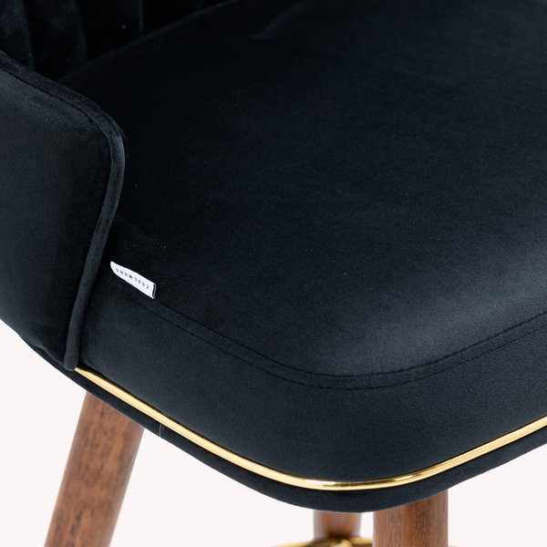 Everly Quinn Azile Swivel 27.95'' Stool | Wayfair