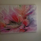 DesignArt Lovely Painted Floral Design - Wrapped Canvas Graphic Art ...