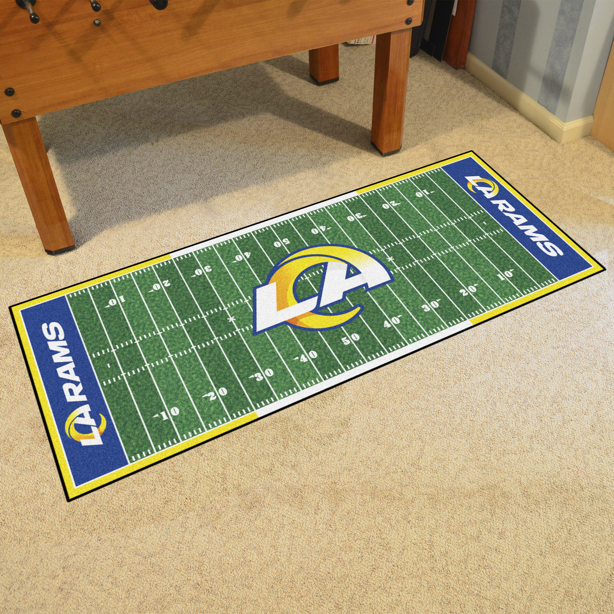 FANMATS NFL - Los Angeles Rams Football Field Runner & Reviews | Wayfair