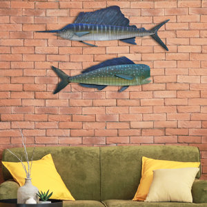 Longshore Tides 2 Piece Sailfish Wall Décor Set & Reviews | Wayfair
