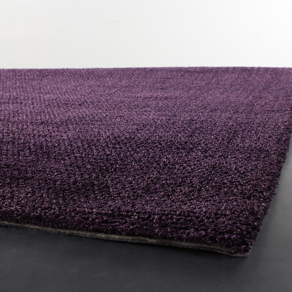 Williston Forge Gilberte Handmade Dark Purple Rug | Wayfair