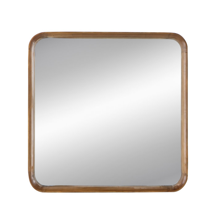 Red Barrel Studio® Menkalinan Square Metal Wall Mirror | Wayfair