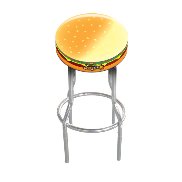 Arcade1up Burgertime Adjustable Height Bar and Arcade Stool | Wayfair