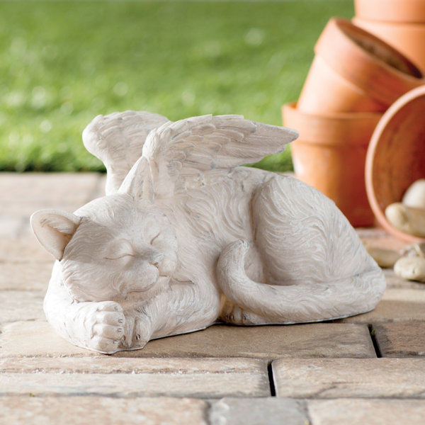 Design Toscano Cat Pet Memorials Angel Statue & Reviews | Wayfair