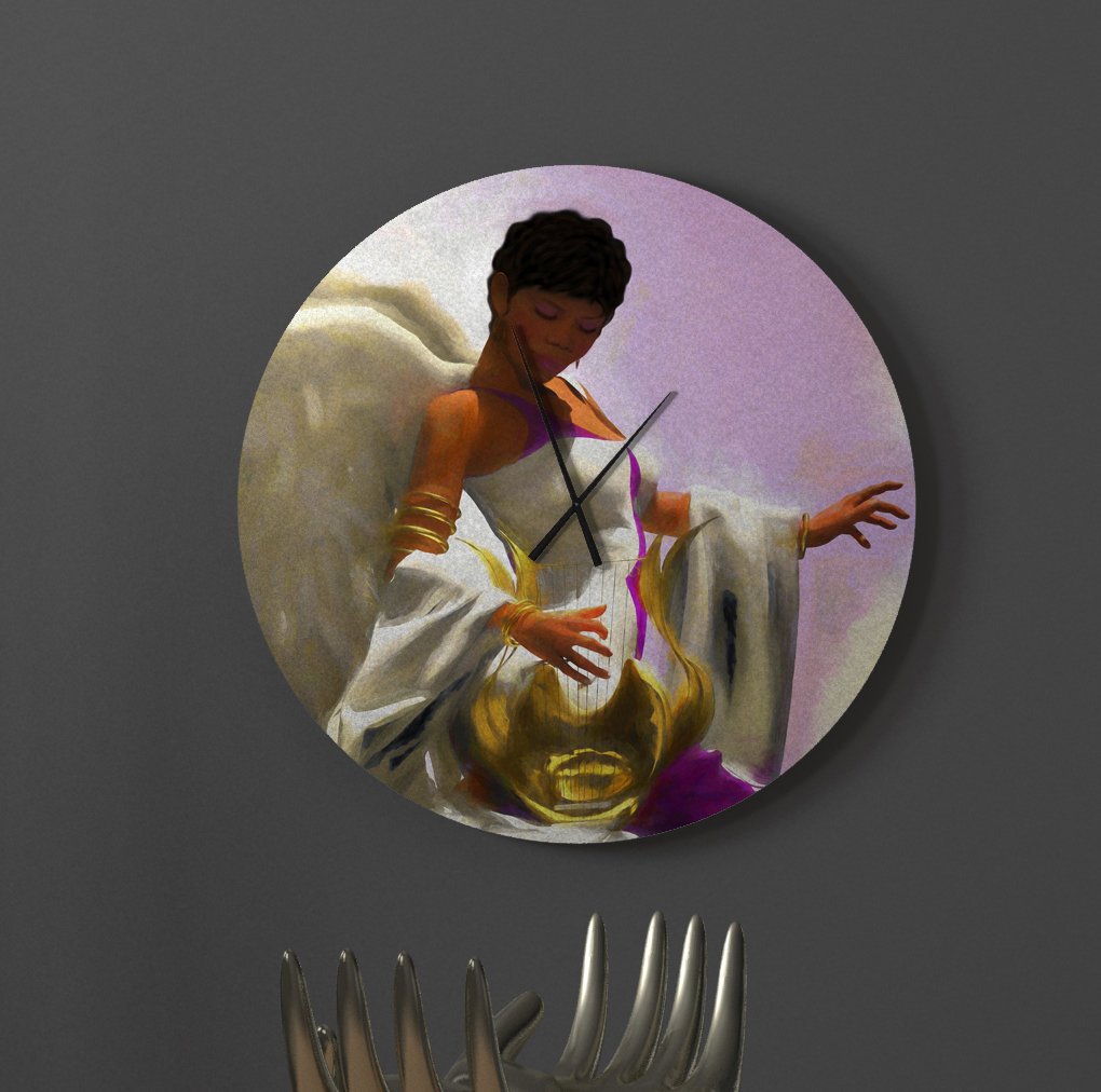 Ebern Designs Vivaldi Metal Wall Clock | Wayfair