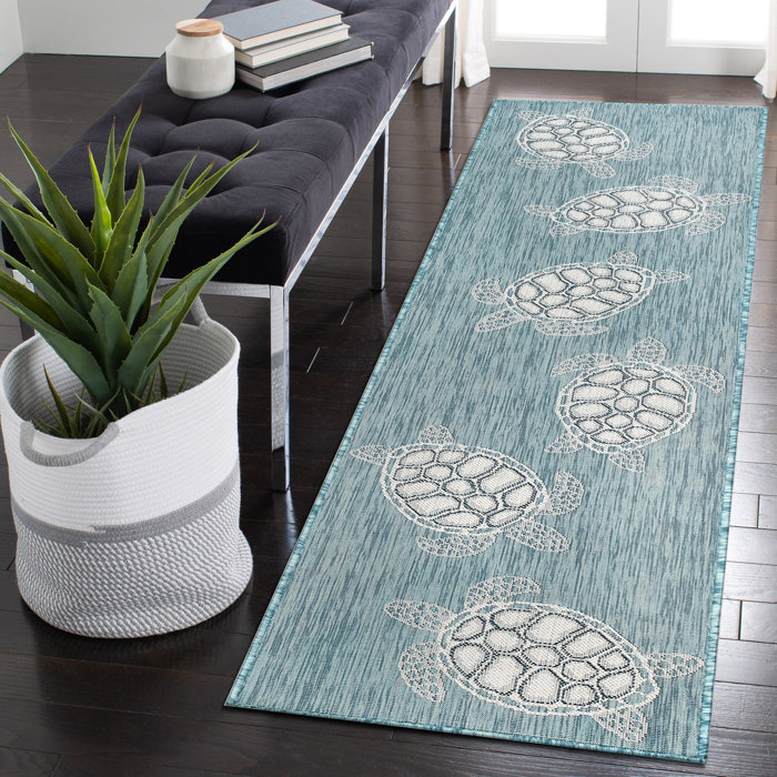 Sand & Stable Saldanha Aqua-Blue Indoor/Outdoor Rug & Reviews | Wayfair