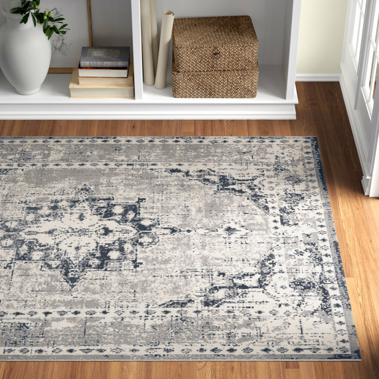 Three Posts Stephentown Grey/Cream Rug & Reviews | Wayfair.co.uk