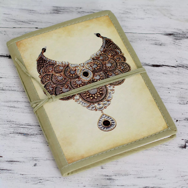 Bungalow Rose Royal Gems Handmade Paper Journal Scrapbook | Wayfair