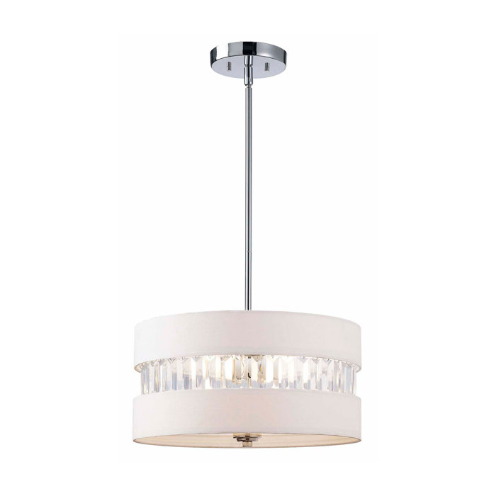 Mercer41 Zak 3 - Light Dimmable Drum Chandelier & Reviews | Wayfair