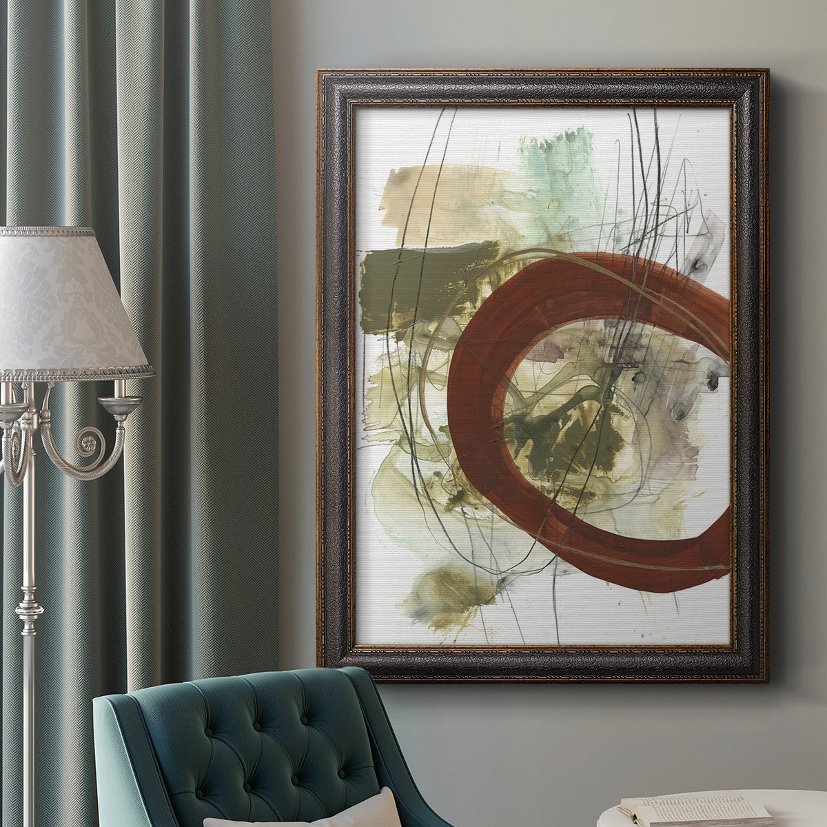 Wrought Studio Rusted Loops II Rusted Loops II - Picture Frame Print on ...