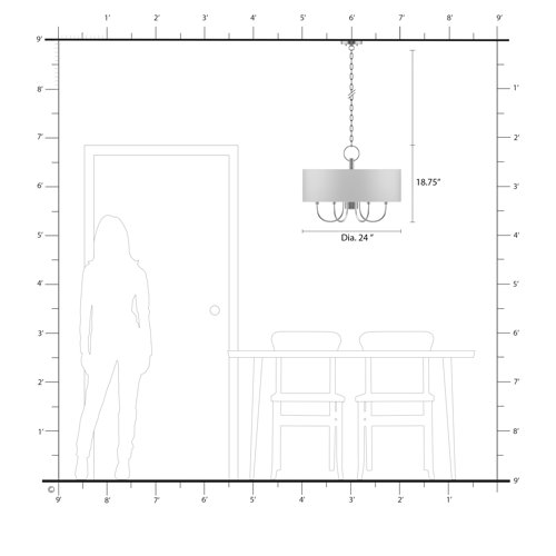 Willa Arlo Interiors Marlie 7 - Light Drum Chandelier | Wayfair