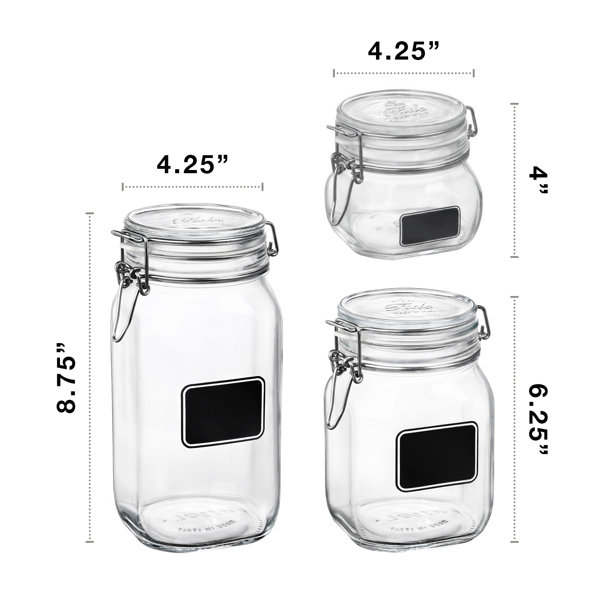 Red Barrel Studio® 3 Piece Storage Jar Set & Reviews | Wayfair