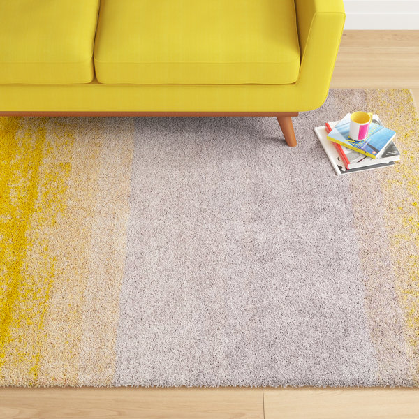 Wrought Studio Toth Handmade Performance Yellow Rug & Reviews | Wayfair