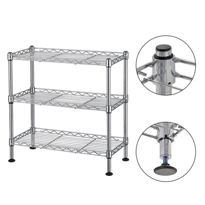 Rebrilliant 3-Tier Ultrazinc Cabinet Organizer Silver & Reviews | Wayfair