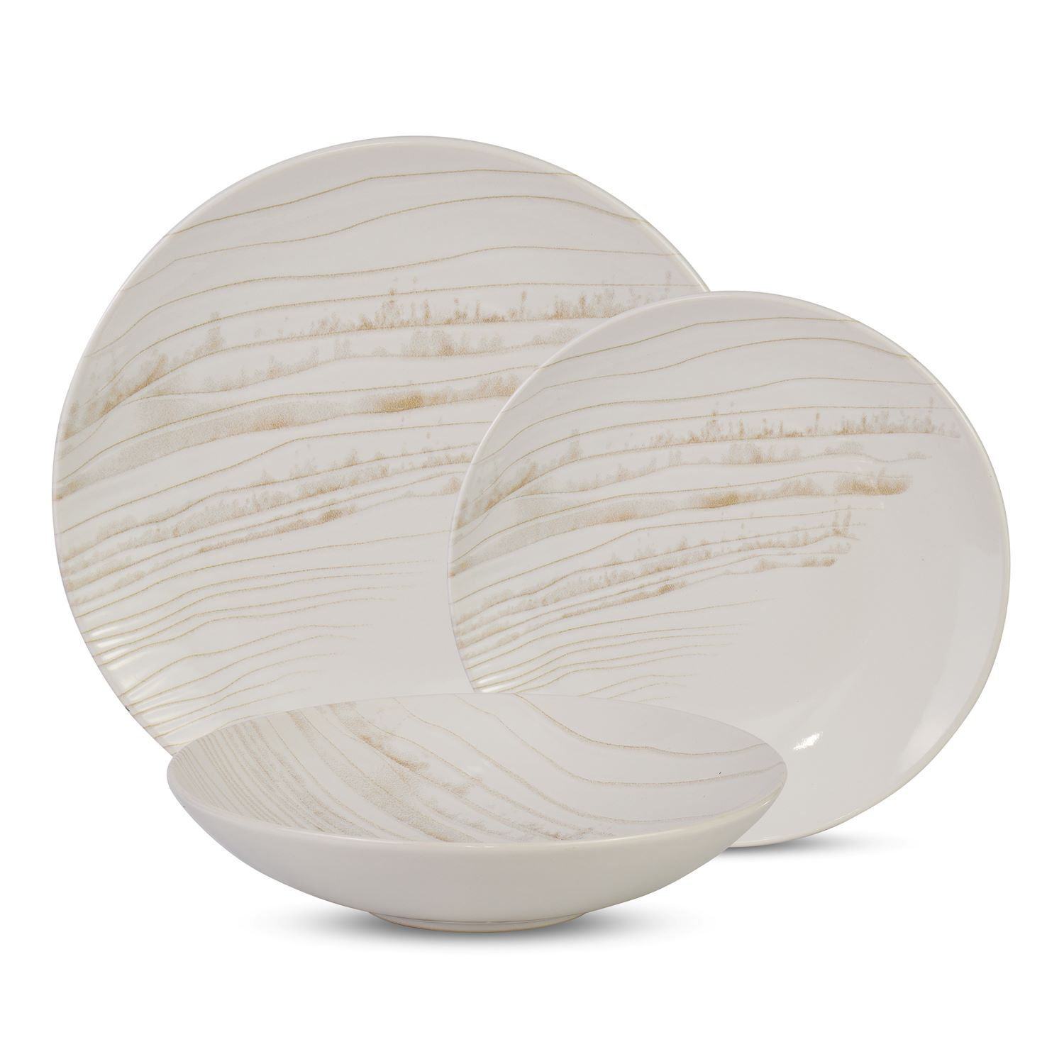 Brayden Studio® Aliyanah Stoneware Dinnerware - Set of 12 | Wayfair