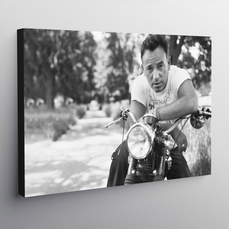 Latitude Run Bruce Springsteen Motorcycle - Wrapped Canvas Photograph ...
