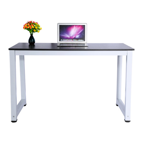 Inbox ZeroModern Walnut Wooden & Metal Computer Pc Home Office Desk ...