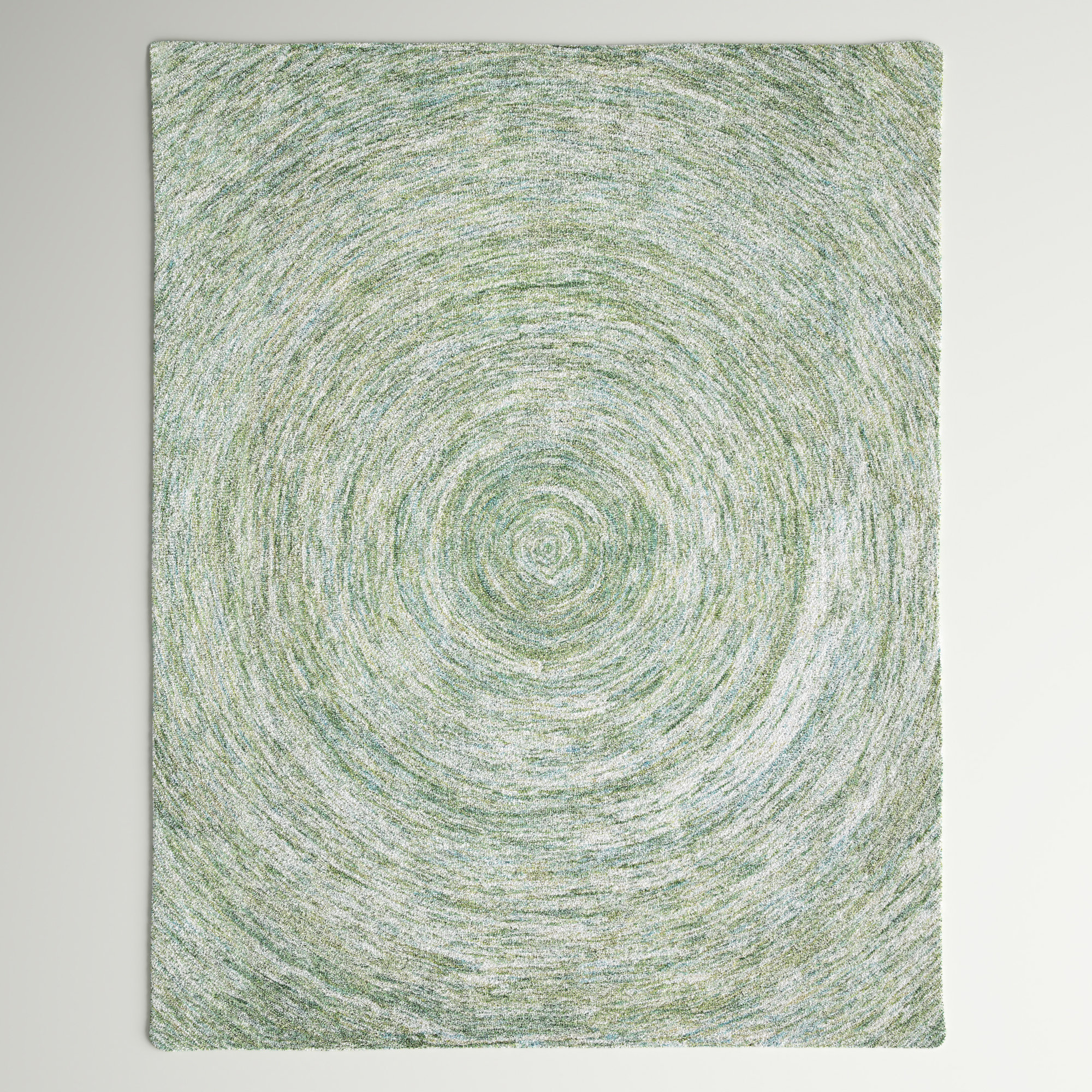 Sand & Stable Abstract Handmade Tufted Wool Sage/Green Area Rug ...