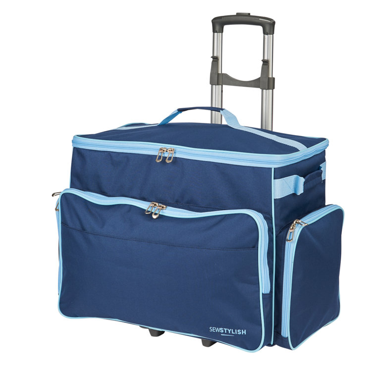 Sewing Online Large Sewing Machine Trolley Bag On Wheels, Navy | 53 X ...