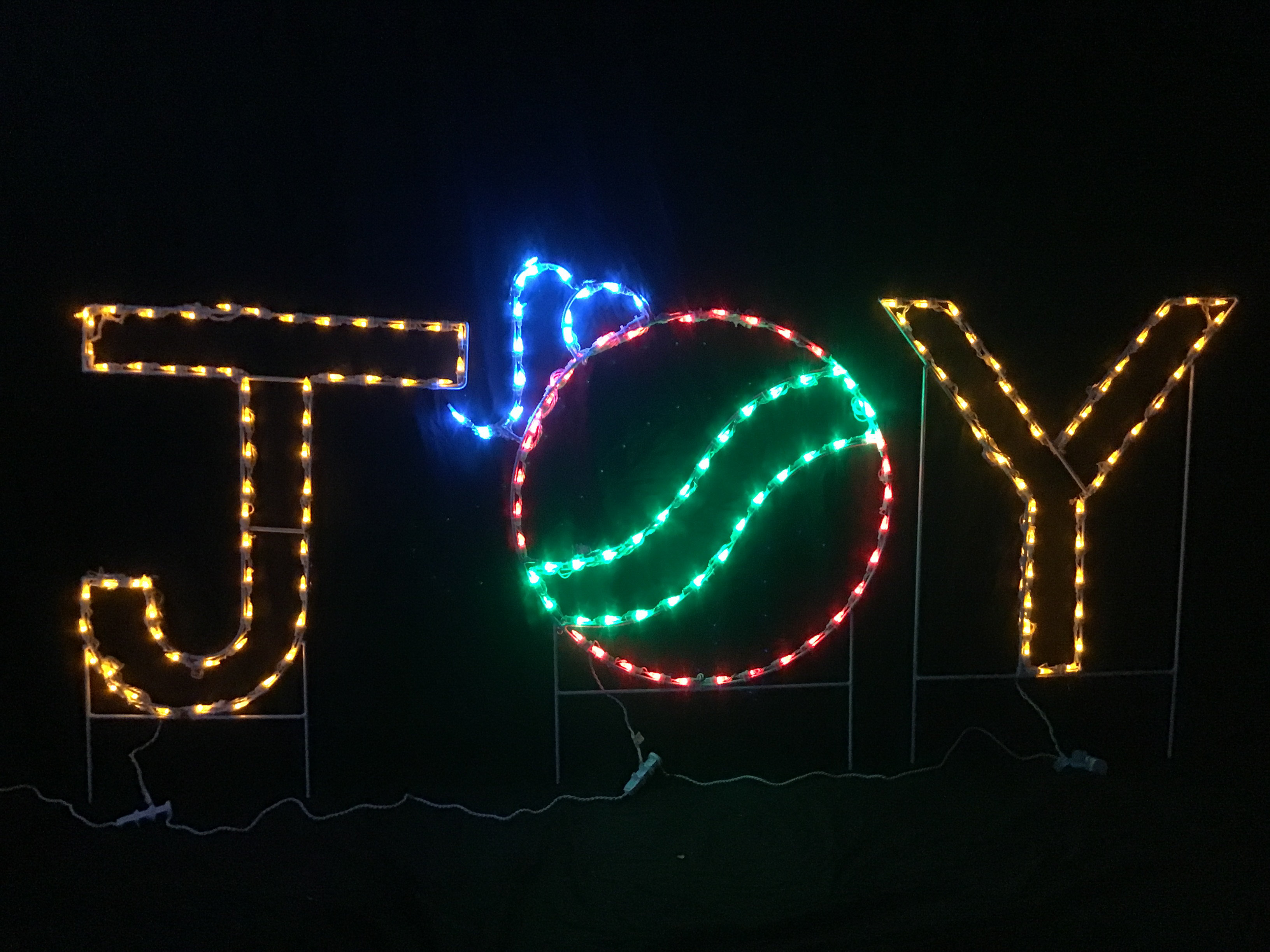 Lori's Lighted D'Lites JOY with Ornament Letter Sign Christmas Holiday ...