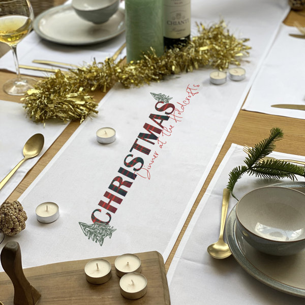 The Seasonal Aisle Dunnes Rectangular Christmas Table Runner | Wayfair ...