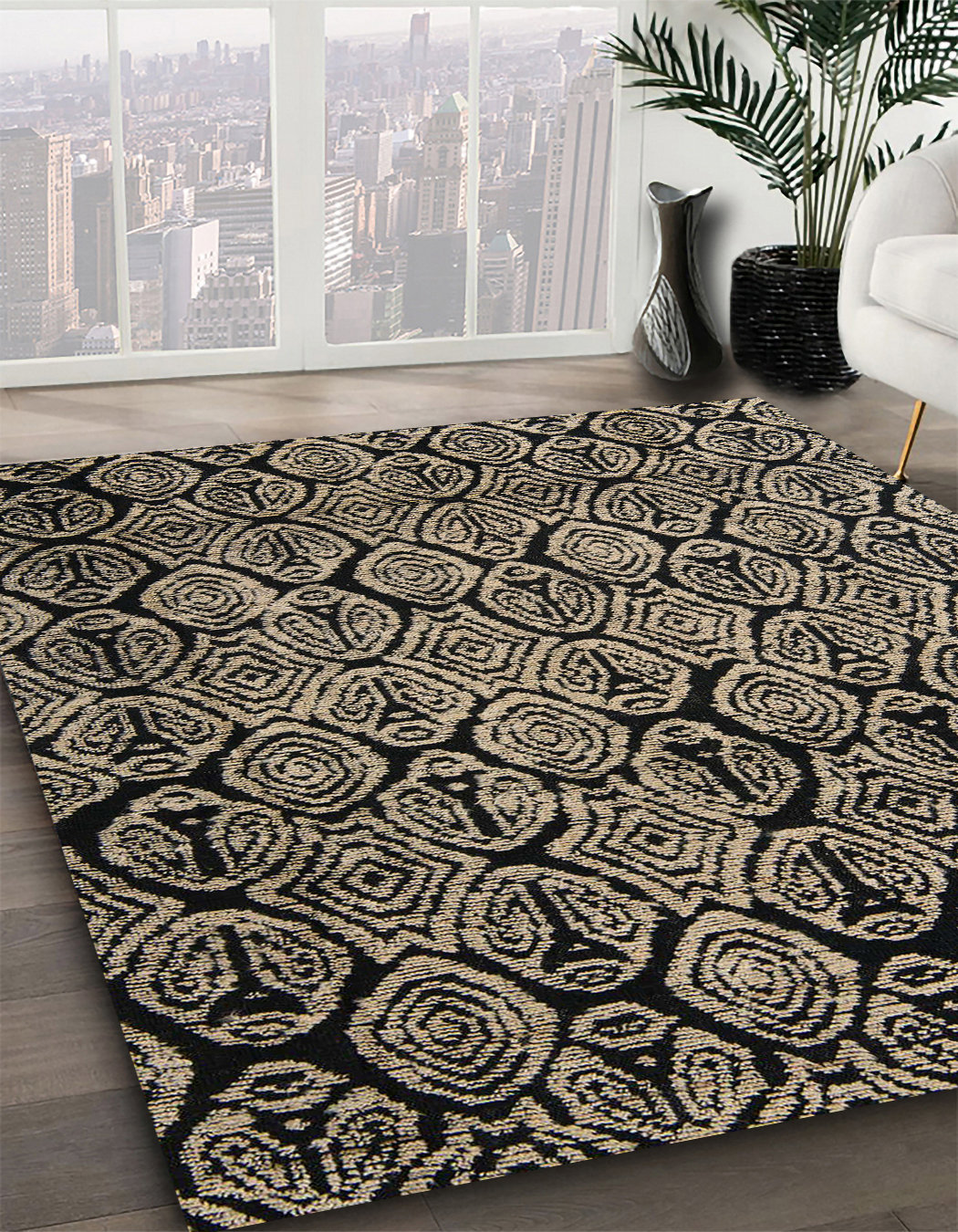 Dakota Fields Volta Gray/Black Rug | Wayfair