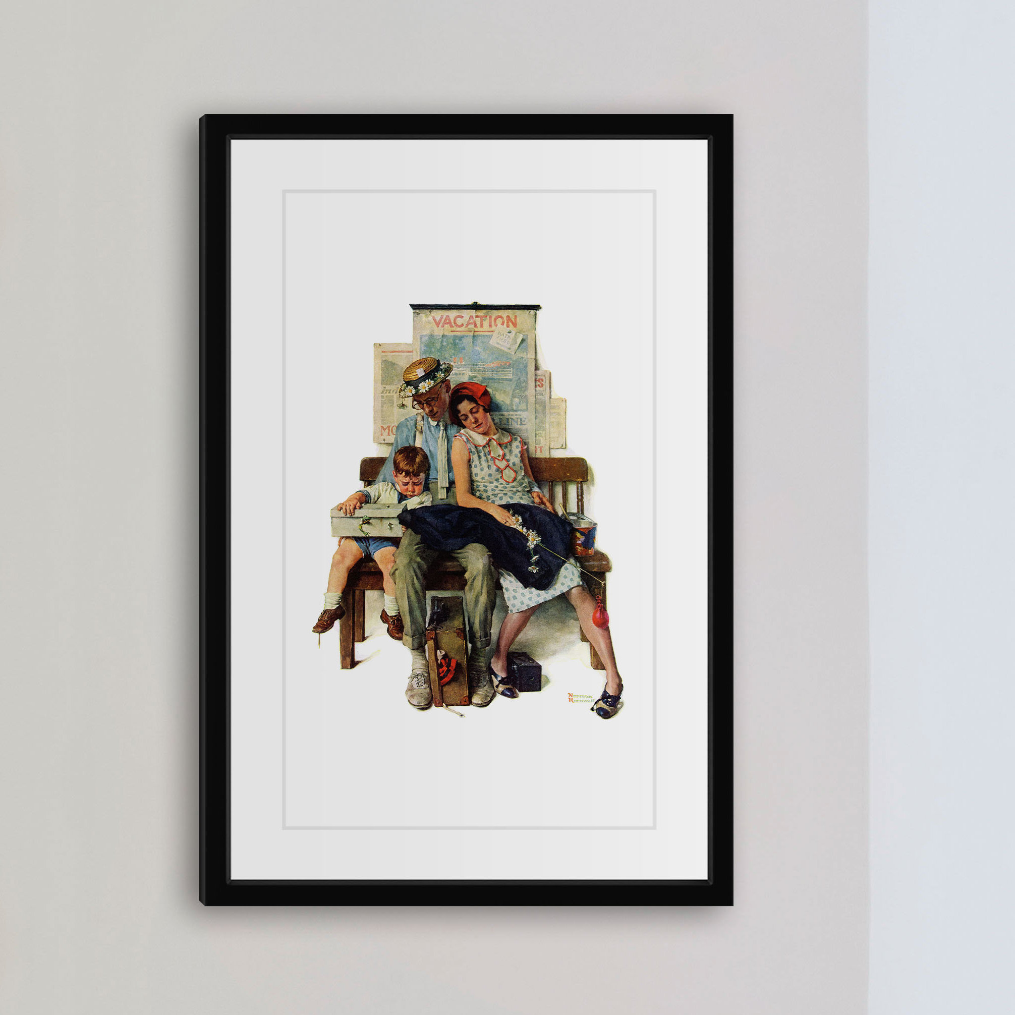 Vault W Artwork Home From Vacation by Norman Rockwell - Graphic Art ...