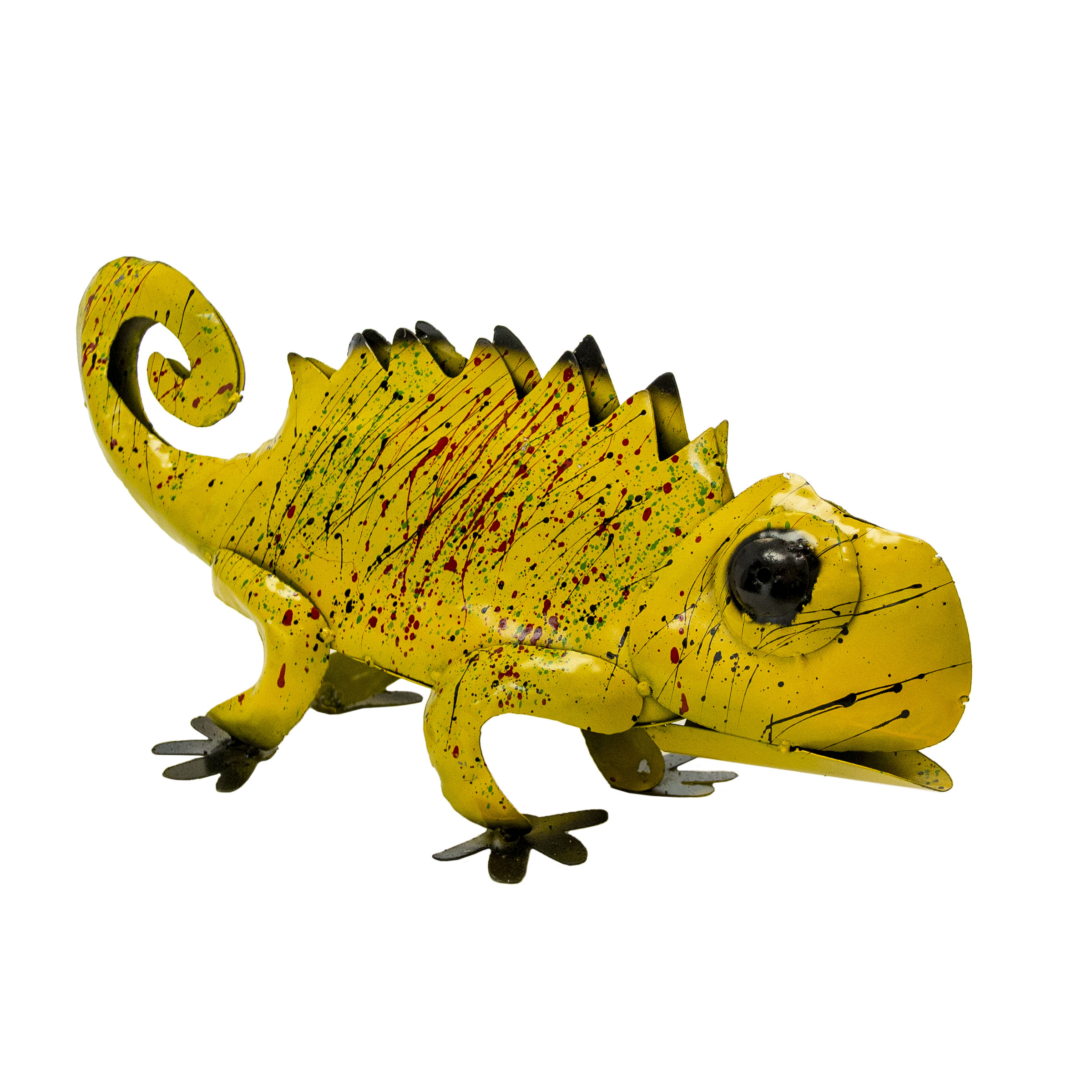 Ebern Designs Metal Colorful Chameleon | Wayfair