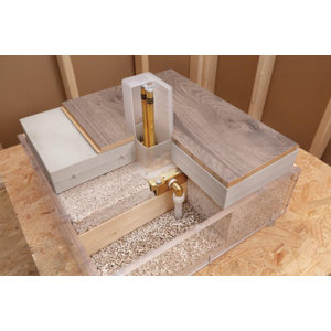 Delta Trinsic® Bathroom Floor Mount Tub Rough-In Valve Filler with ...