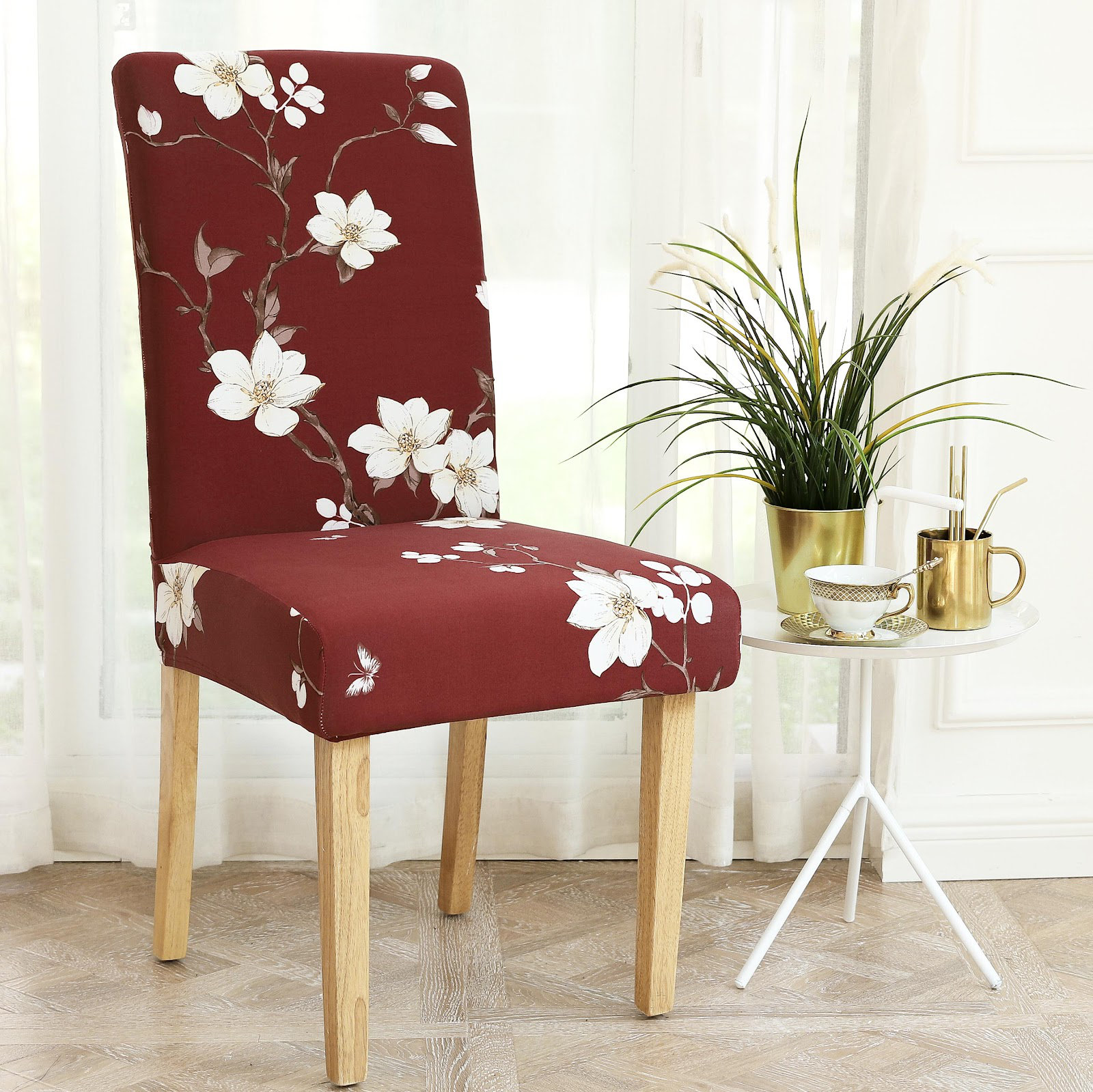 Winston Porter Box Cushion Dining Chair Slipcover | Wayfair