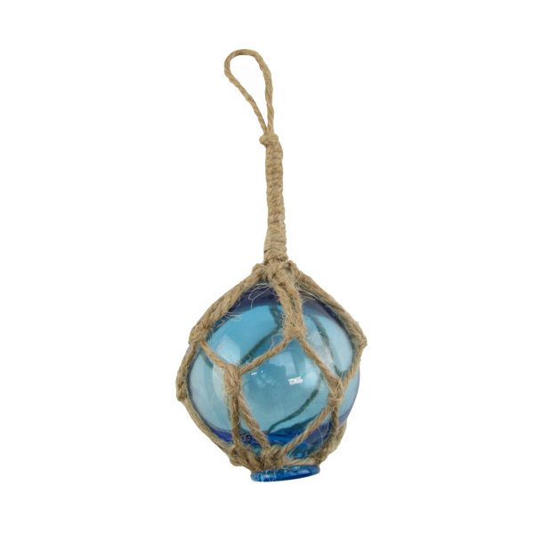 Breakwater Bay Babineaux Rope Fishing Buoy Glass Float Ball & Reviews ...