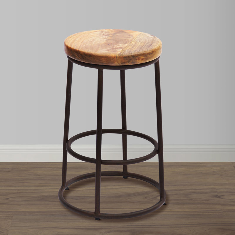 Union Rustic Parkridge Solid Wood 24'' Counter Stool & Reviews | Wayfair