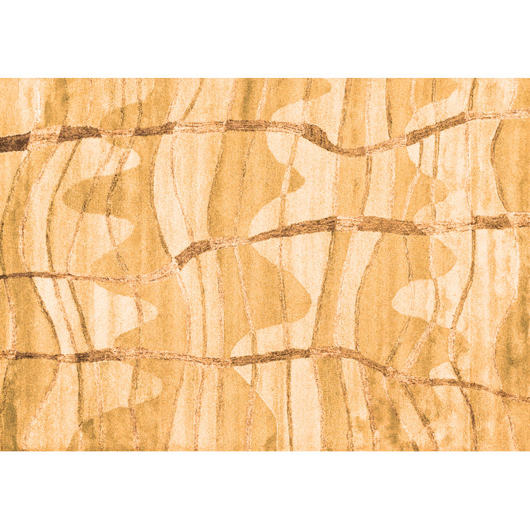 Orren Ellis Contemporary 2601 Orange Area Rugs | Wayfair