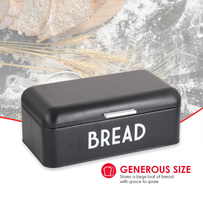 Rebrilliant Bertita Metal Bread Box Food Storage Container & Reviews ...