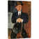 Global Gallery Seated Man (Leaning On A Cane) by Amedeo Modigliani ...