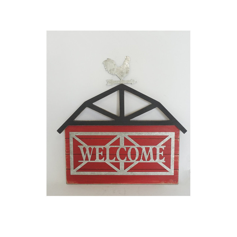 Gracie Oaks Welcome Sign Wall Décor | Wayfair