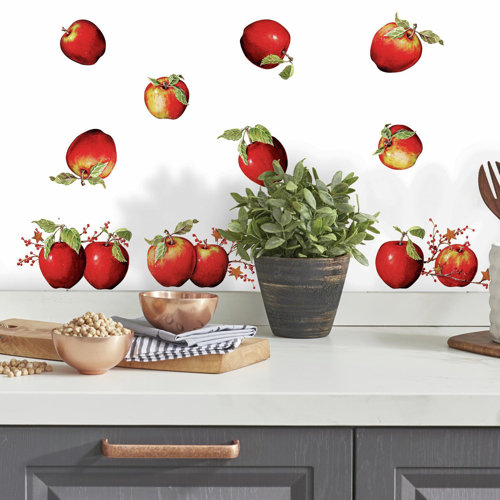 Room Mates Deco 40 Piece Country Apples Wall Decal & Reviews | Wayfair