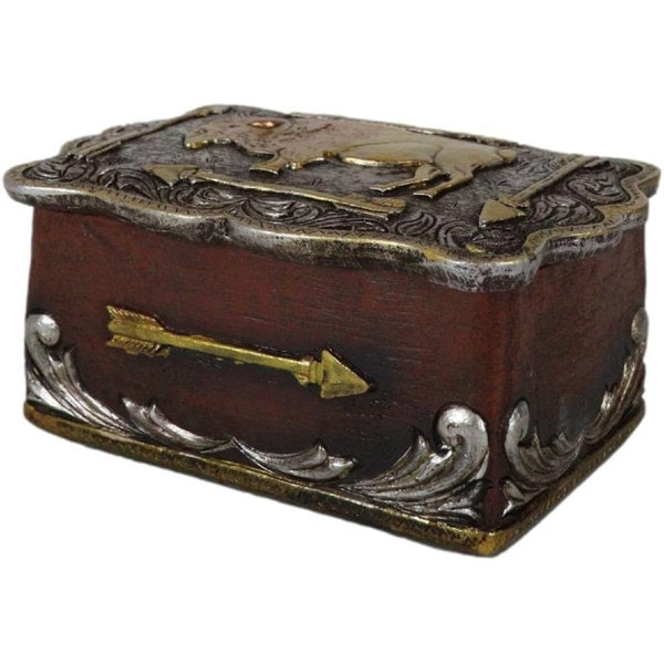 Union Rustic Shira Western Wild Bison Buffalo with Native Indian Arrows ...