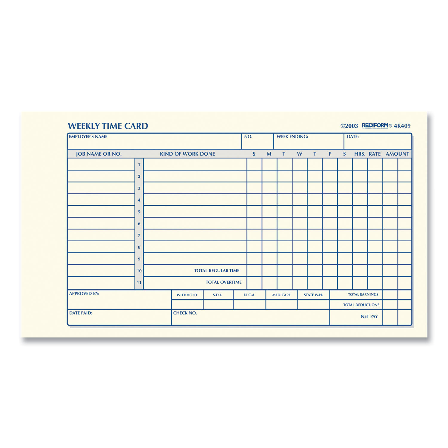 REDIFORM OFFICE PRODUCTS Employee Time Card & Reviews | Wayfair