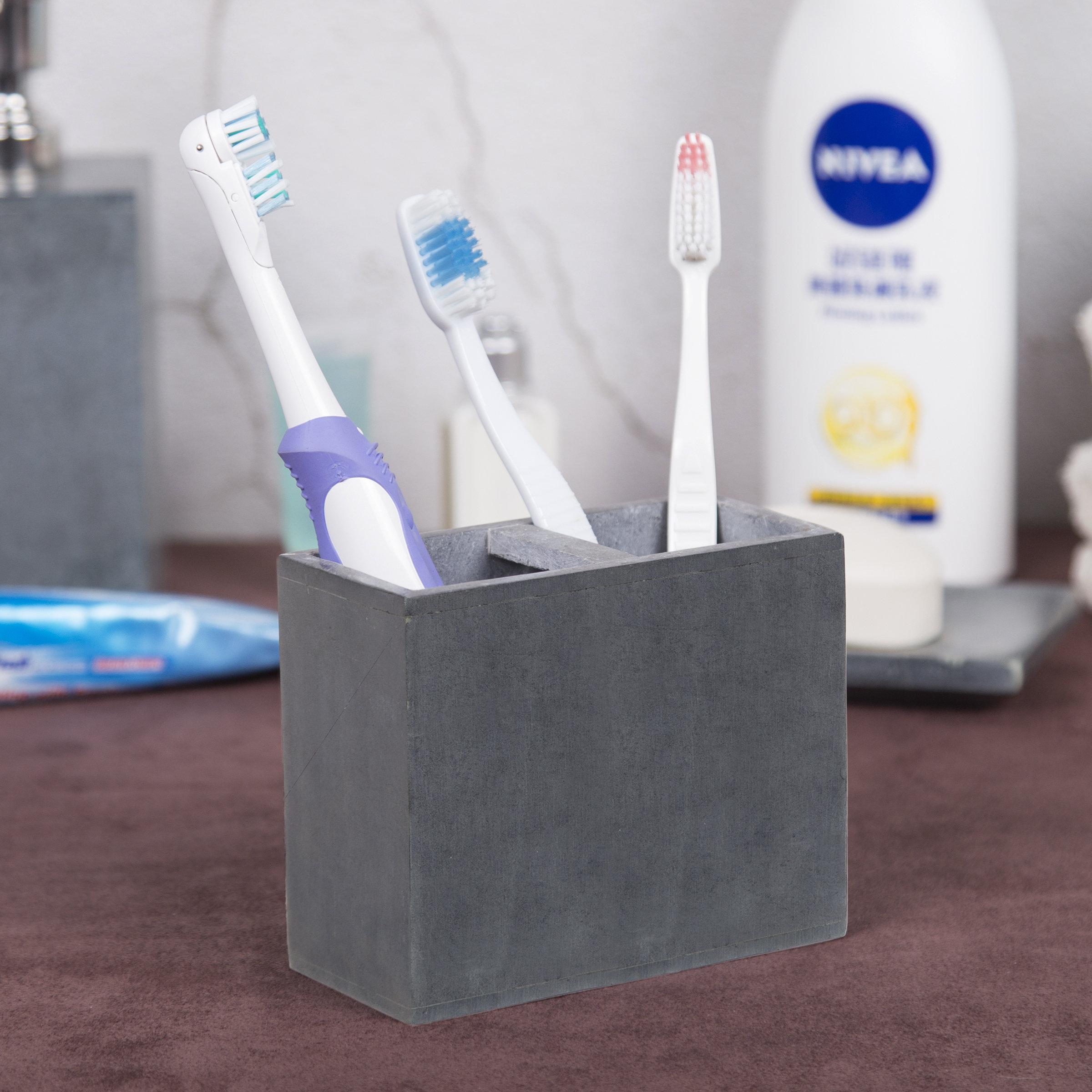 Creative Home Soapstone Rectangular Toothbrush Holder & Reviews | Wayfair