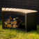 Ebern Designs Esschert Design Bench With Wood Storage Bent | Wayfair.co.uk