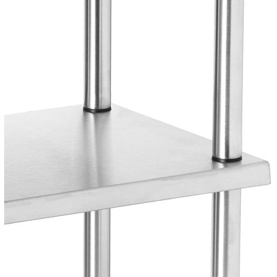 Orren Ellis Gaspard 2 Piece Stainless Steel Square Accent Storage Shelf ...