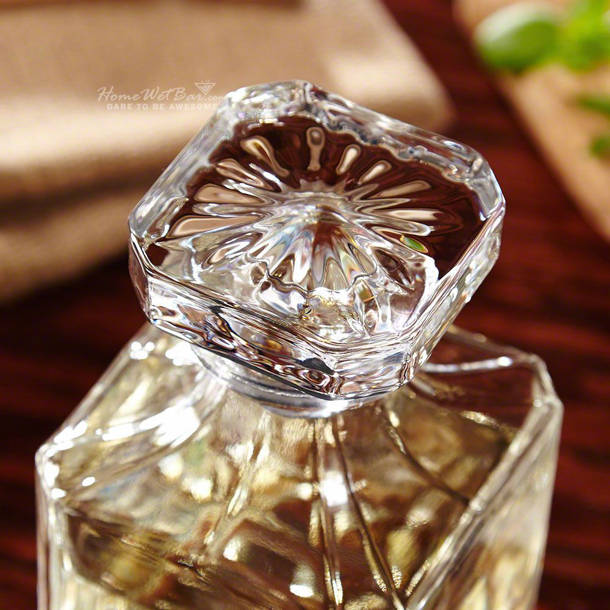 Home Wet Bar Twist Whiskey Decanter Set With Engraved Ebony Gift Box ...