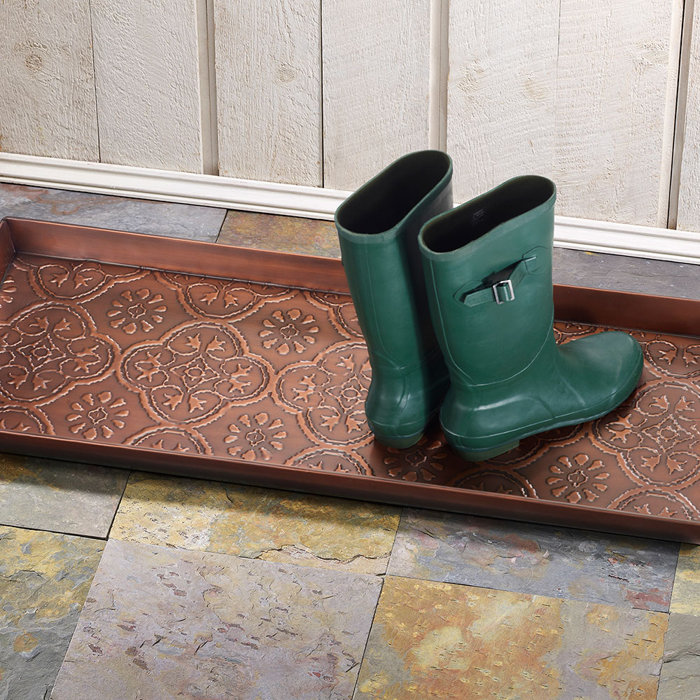 HFLT Medallion 30 in 13 in Indoor Boot Tray & Reviews | Wayfair