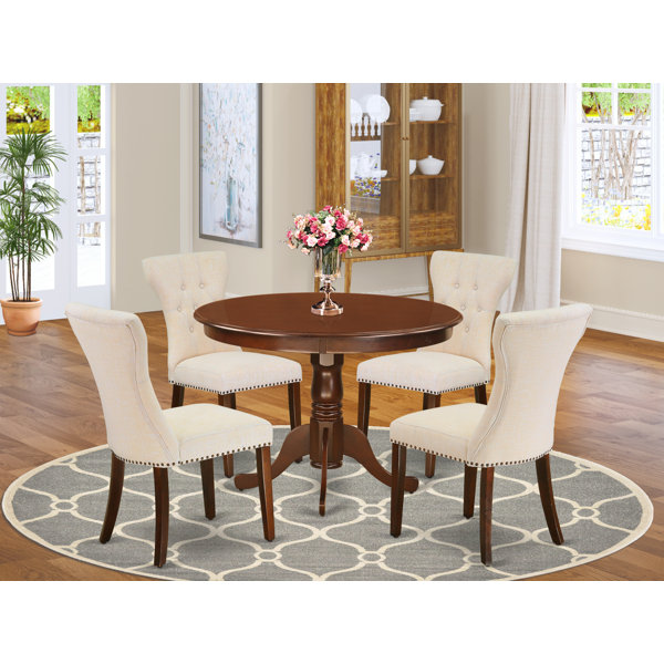 Charlton Home® Valhalla Solid Wood Dining Set | Wayfair