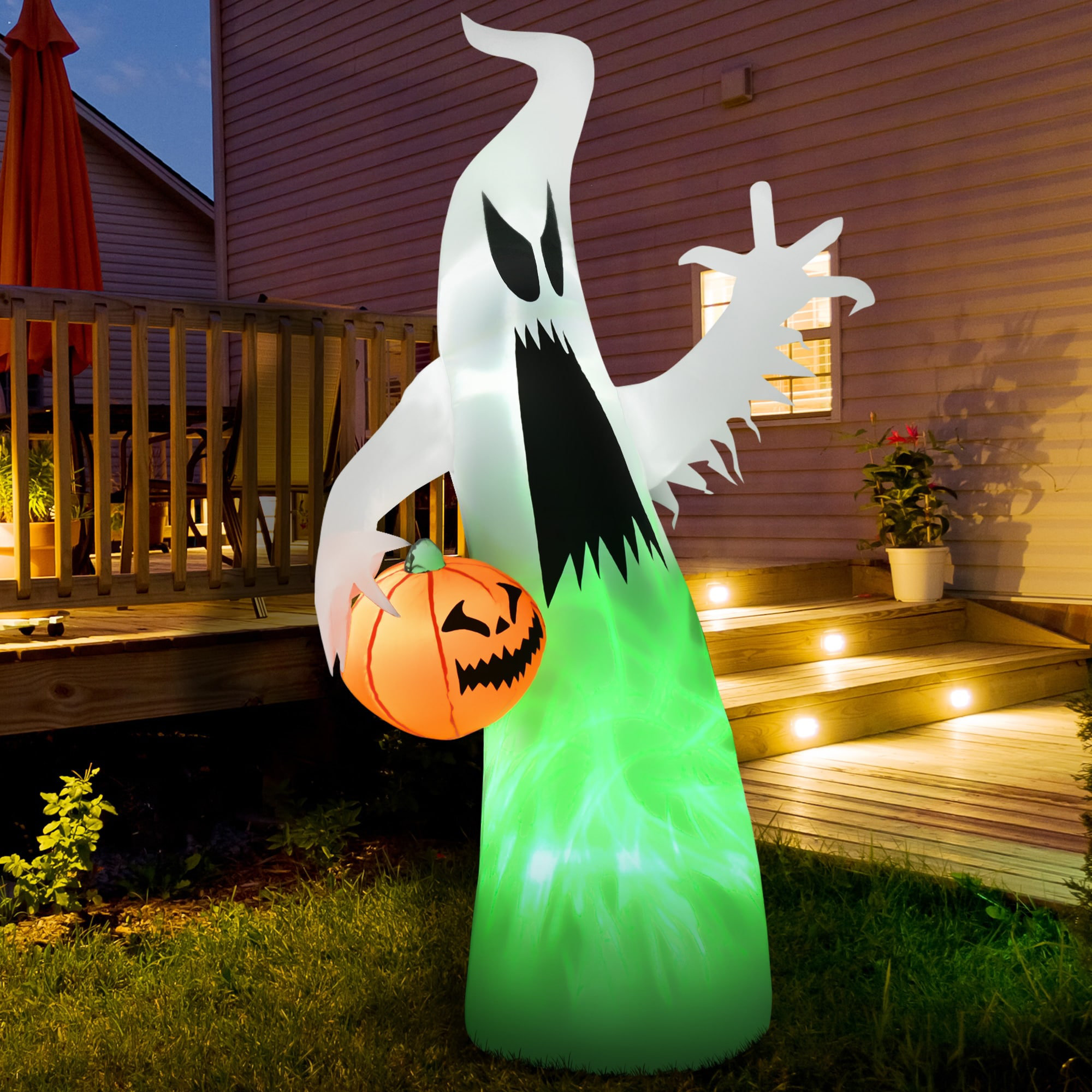 The Holiday Aisle® Ghost Inflatable | Wayfair