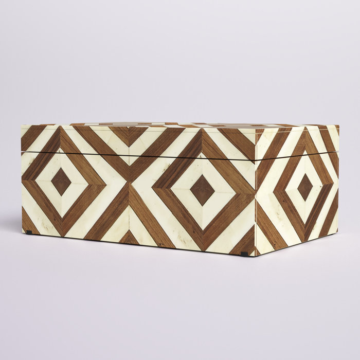 Etta Avenue™ Cammy Rectangular Geometric Storage Box & Reviews | Wayfair