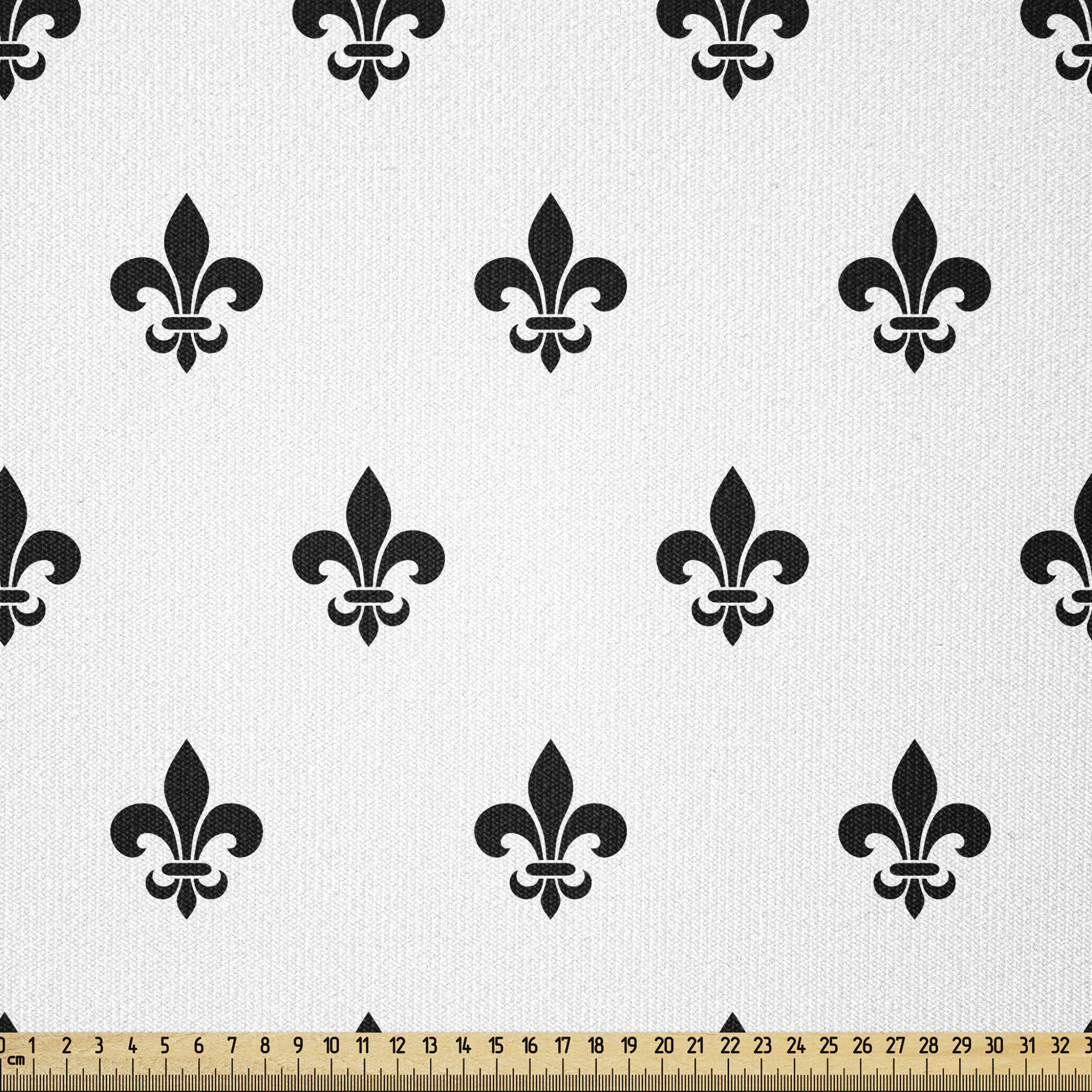 East Urban Home Fleur De Lis Fabric By The Yard, Pointed Leaves With ...