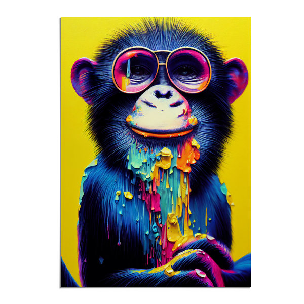 Maturi Paint Drip Monkey No.3 | Wayfair.co.uk